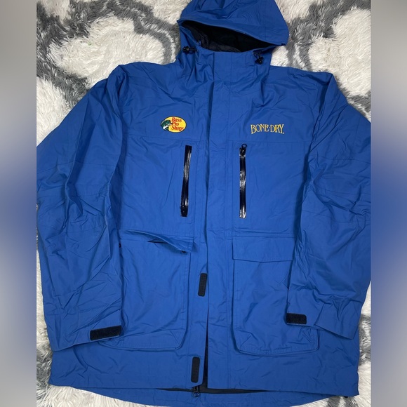 Bass Pro Shops | Jackets & Coats | Rare Bass Pro Shops Blue Bone Dry ...